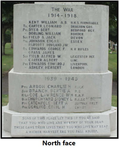 65 in the Great War of 1914-1919, 23 in 1939-1945 and 1 in Korea