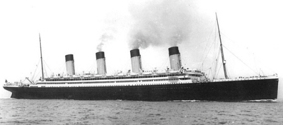 HMS Hawke after the collision................R.M.S. Olympic