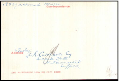 Memorial plaque in St. Mary's Church, Lidgate