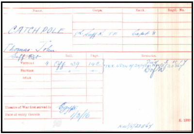 Died of his Wounds on Saturday, 3rd November 1917