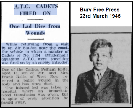 My thanks go to Una Jenkins, authoress of "West Row Girl in Wartime ...